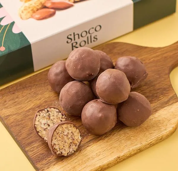 Заказать Shoco Rolls конфеты с арахисом, солью и медом с бесплатной доставкой в городе Екатеринбург